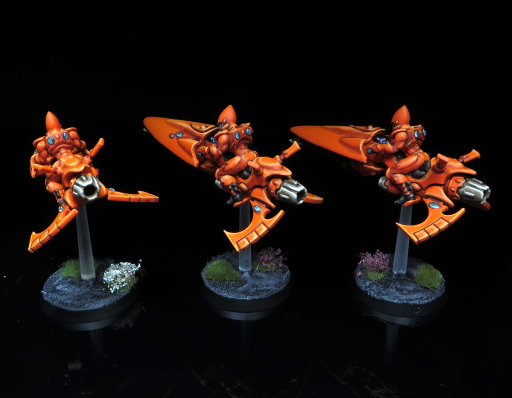 Windriders with Shuriken Cannons. Credit: Rockfish | Goonhammer