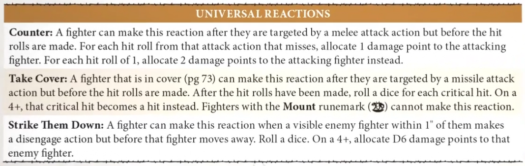 Warcry – Let’s Talk about Reactions | Goonhammer