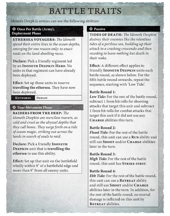 Faction Pack Overview: Idoneth Deepkin – Age of Sigmar 4th Edition ...