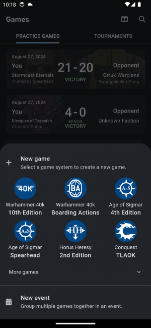 Tabletop Battles Updates August 30, 2024: Support for Spearhead and ...