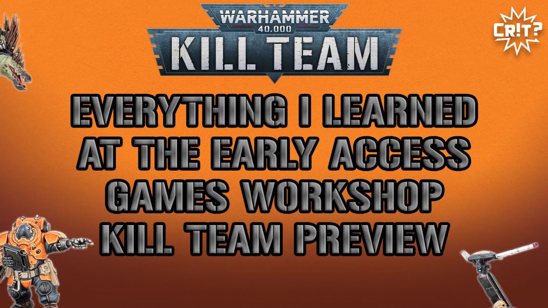 CYRAC: Everything I Learned at the Kill Team Early Access Preview | Goonhammer