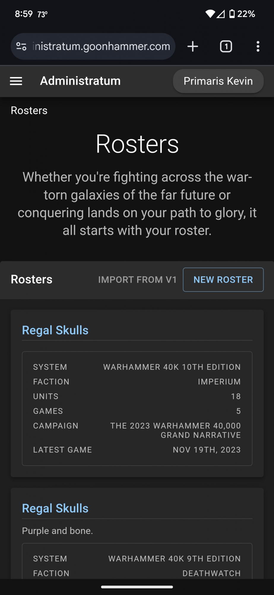 Administratum: How to Create and Edit Rosters | Goonhammer