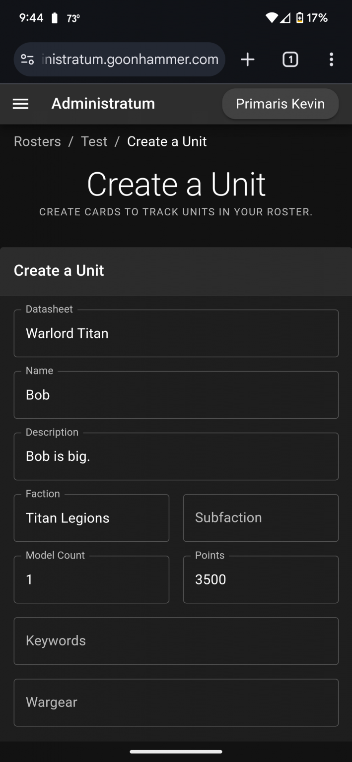 Administratum: How to Create and Edit Rosters | Goonhammer
