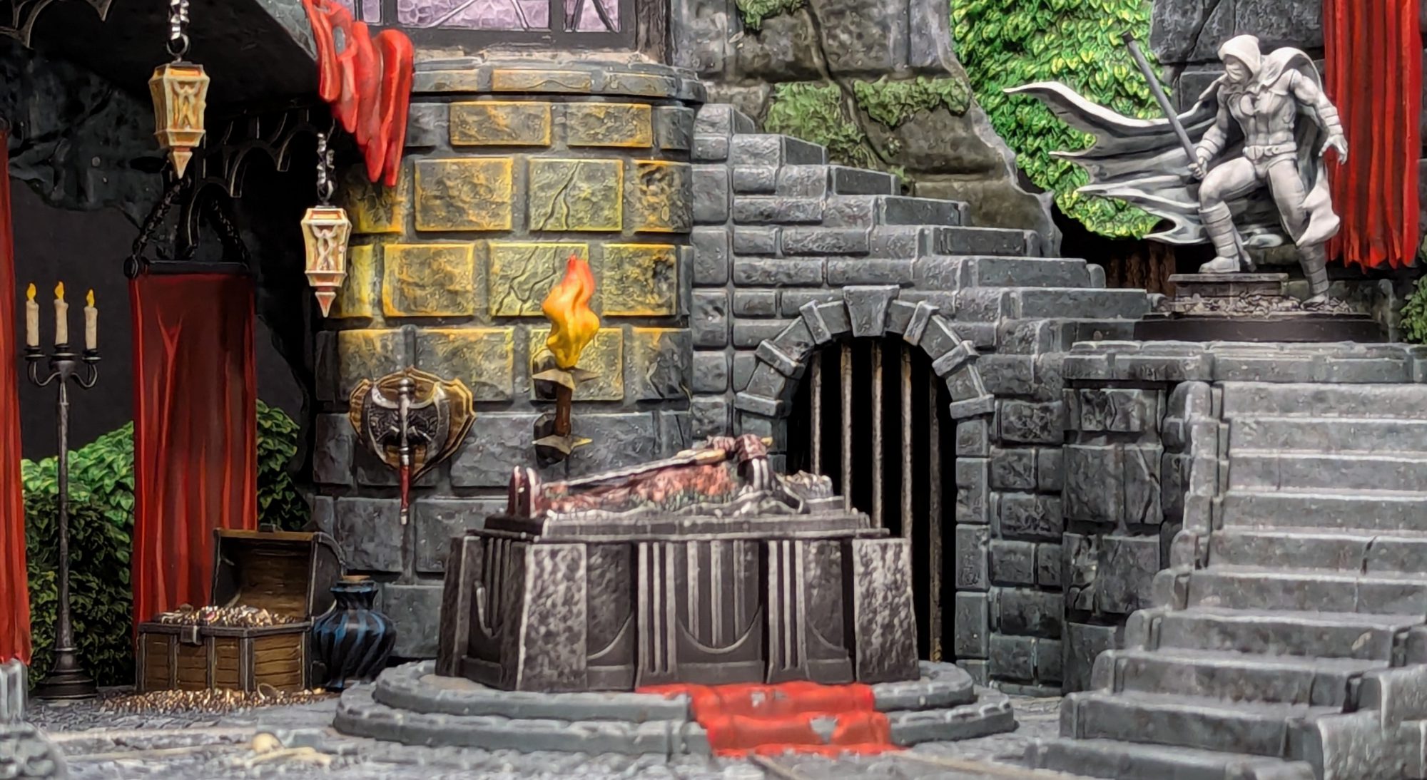 How to Paint Everything: Marvel Crisis Protocol – The Tomb of Dracula Terrain Set | Goonhammer
