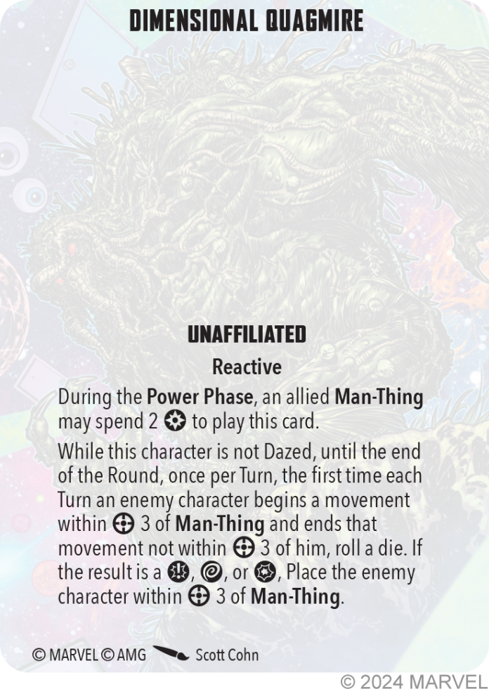 Marvel Crisis Protocol Character Preview Review: Man-Thing | Goonhammer