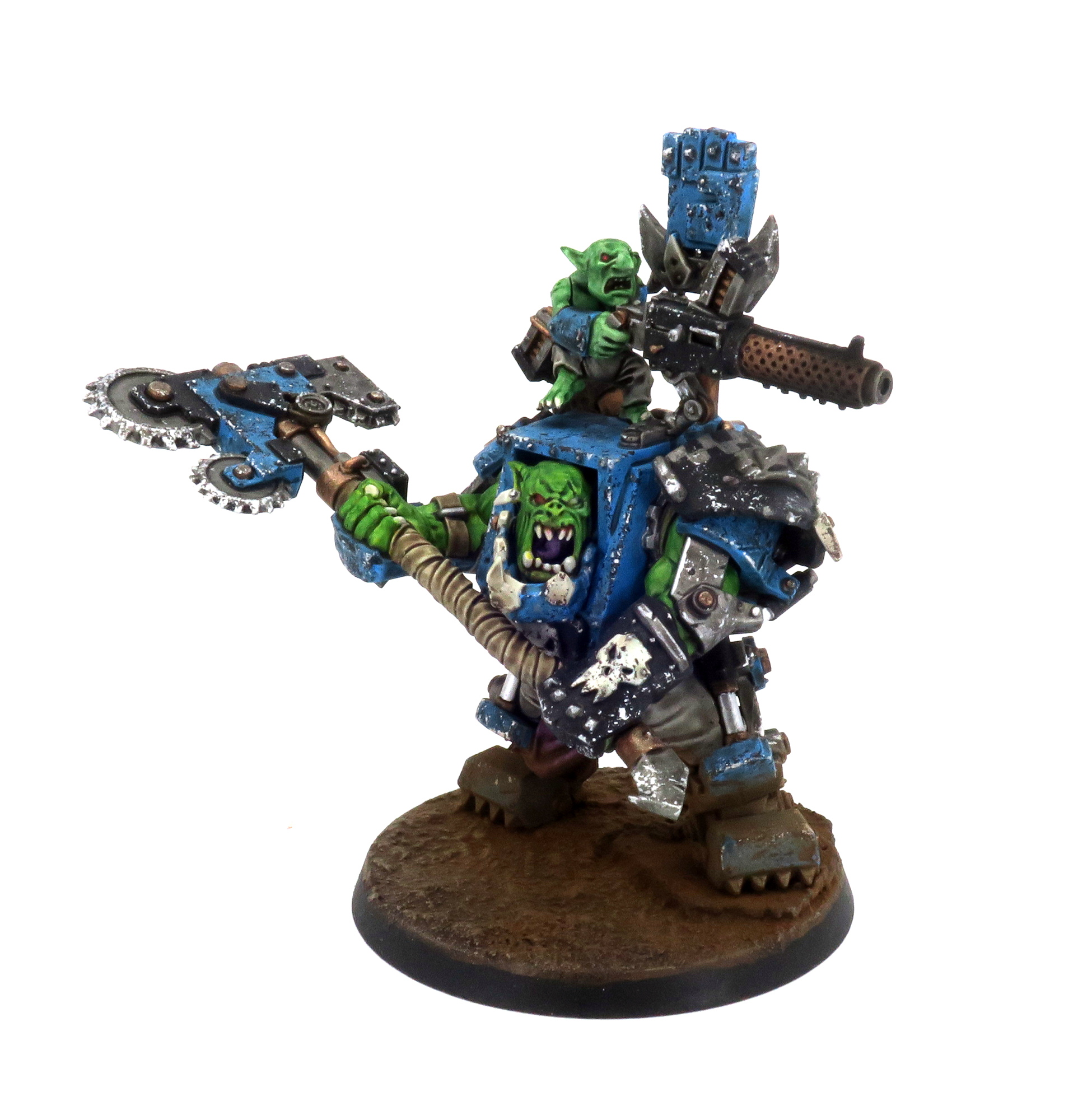 Ork Deathskulls Warboss in Mega Armor | Goonhammer