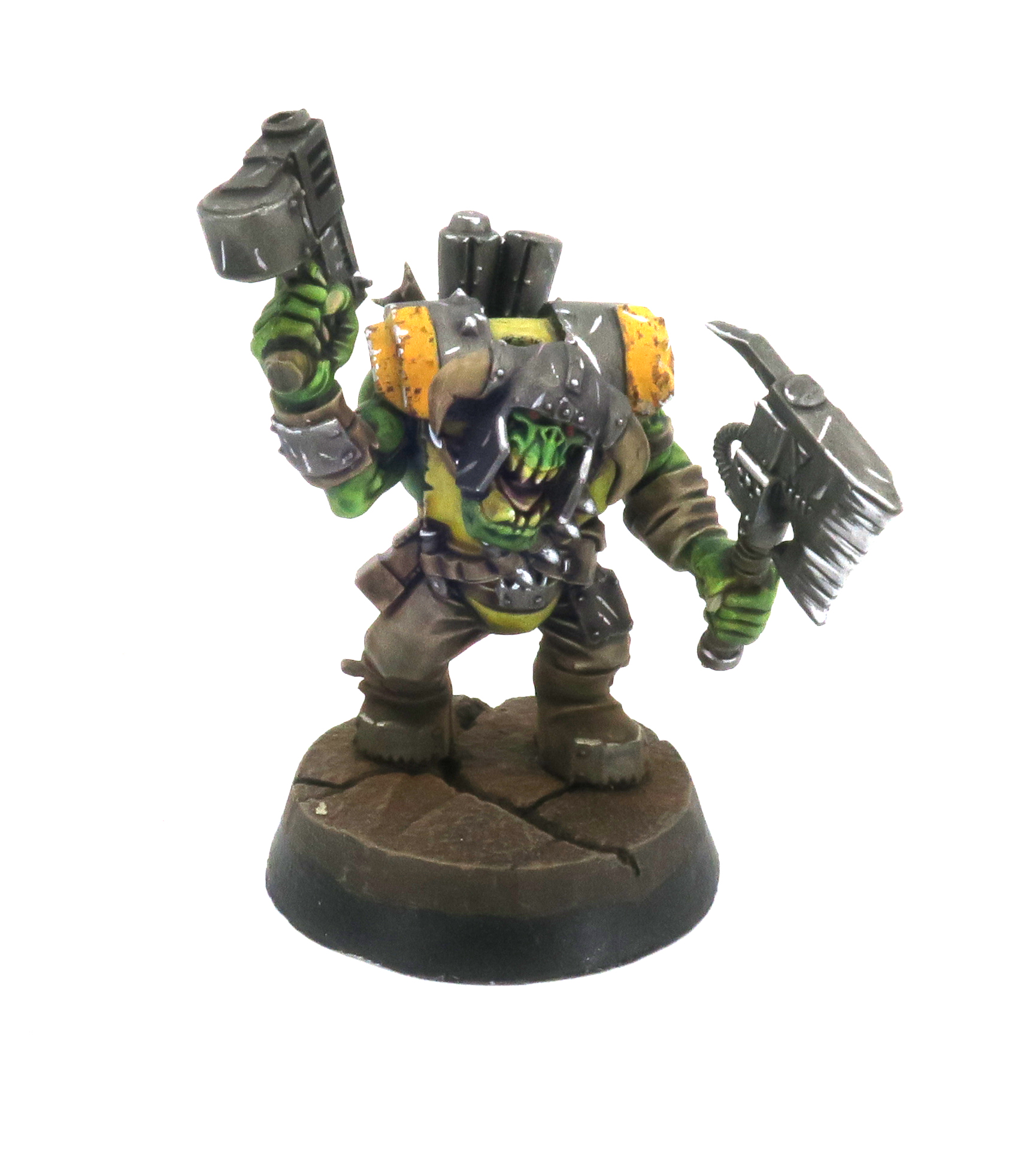 Ork Nobz in Bad moons and Deathskulls Schemes | Goonhammer