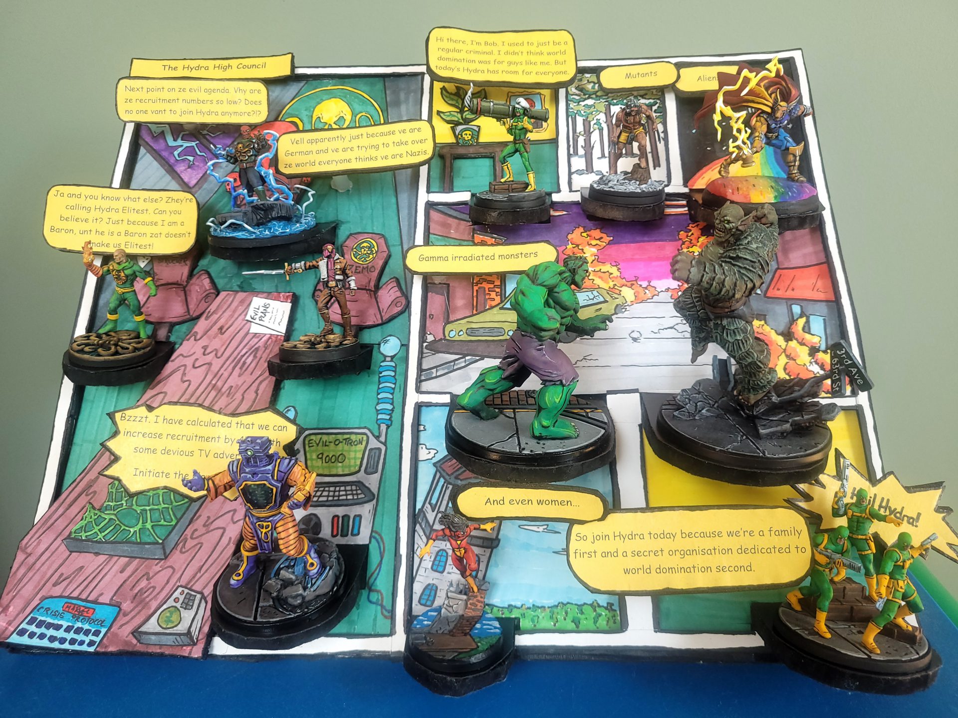 How to Make Everything: Comic Book Style Display Boards for Marvel ...