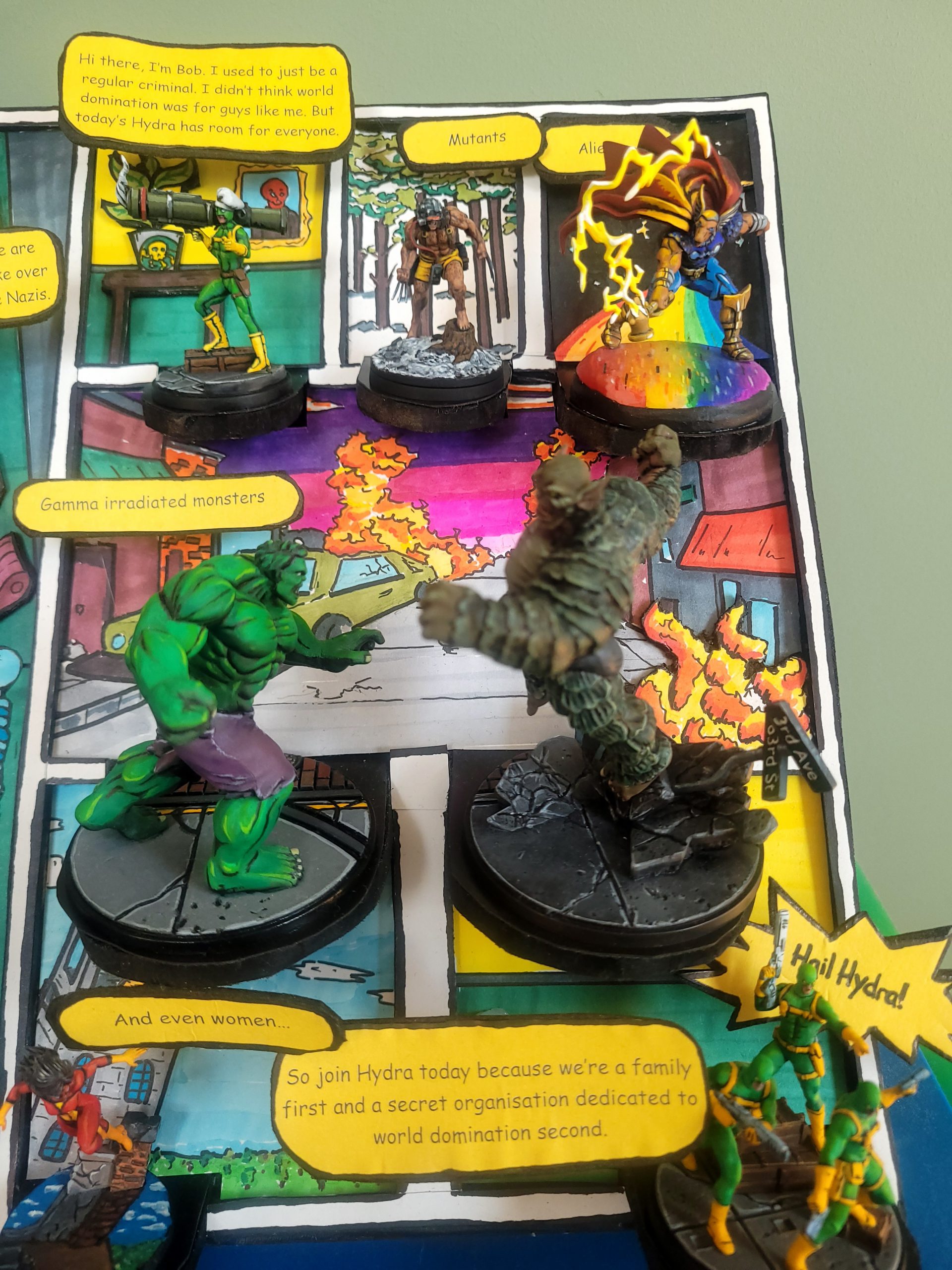 How to Make Everything: Comic Book Style Display Boards for Marvel ...