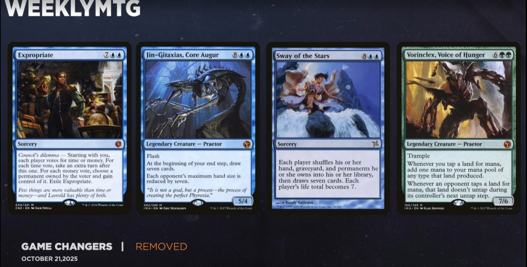 Magic the Gathering: October 2025 Commander Bracket Update Hot Takes ...