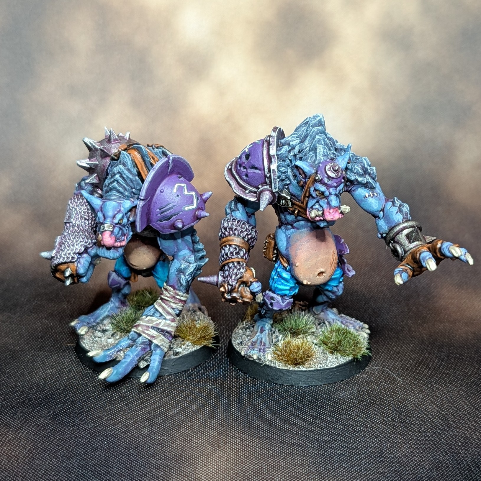 Blood Bowl Trolls sculpted by BruteFunMiniatures and painted by Crab ...